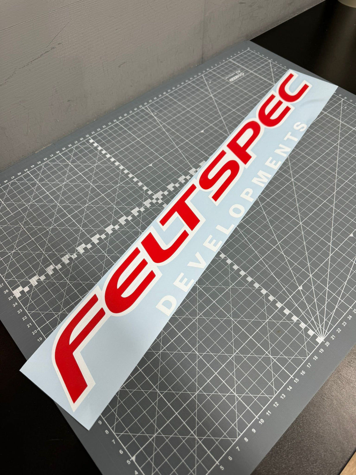 Large Felt Spec Window Sticker — Blade Performance
