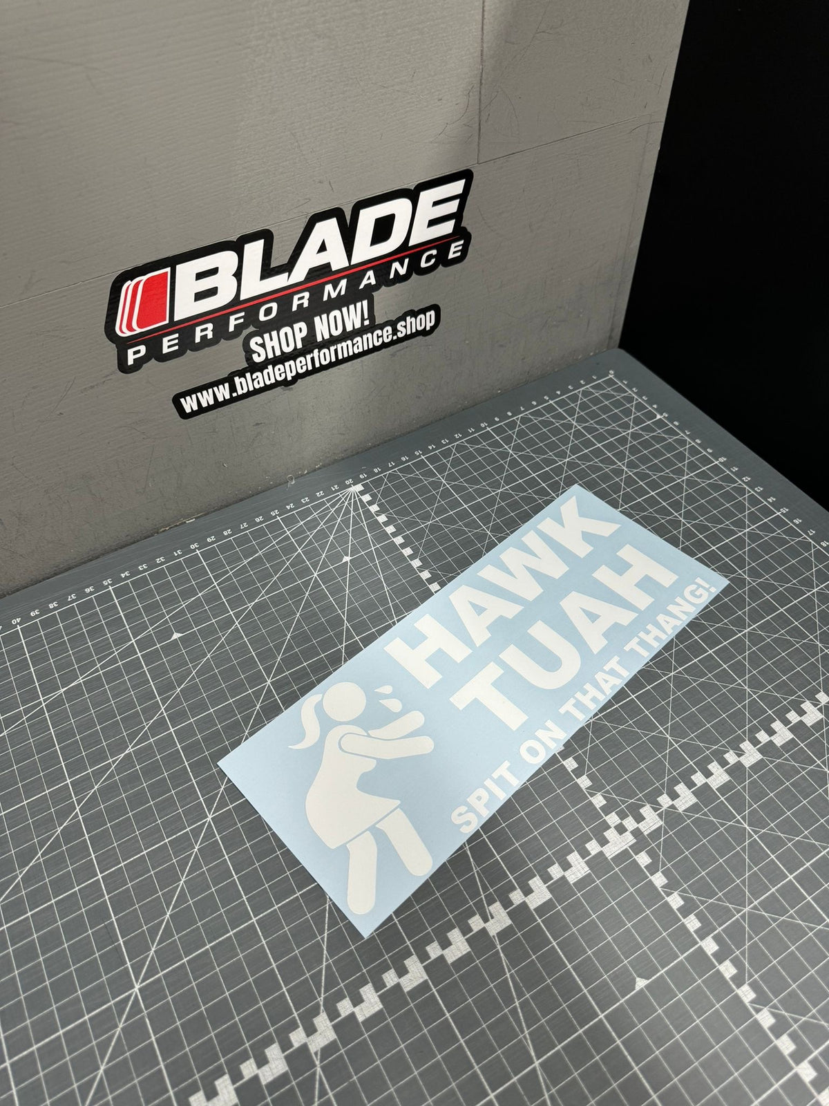 Hawk Tuah Window Sticker — Blade Performance