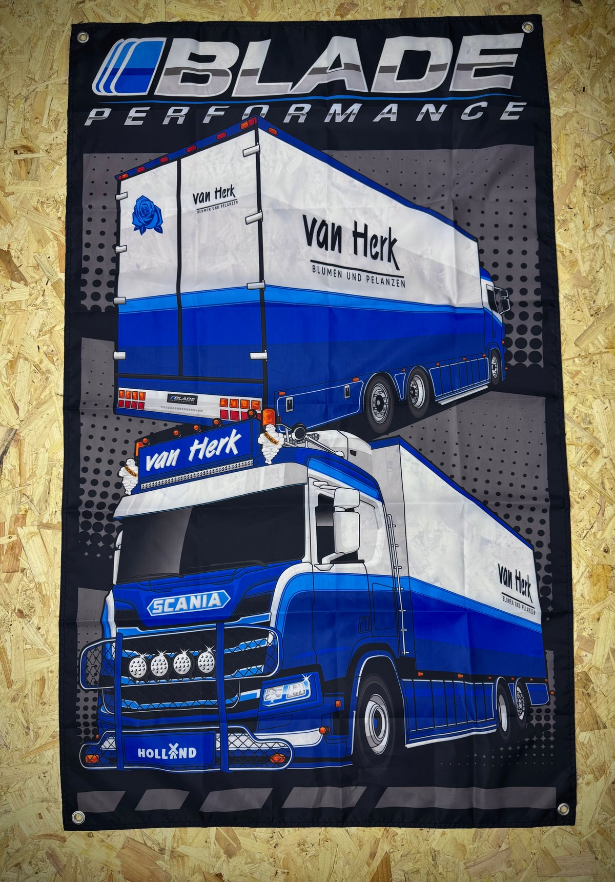 Scania R650 VAN HERK Banner — Blade Performance