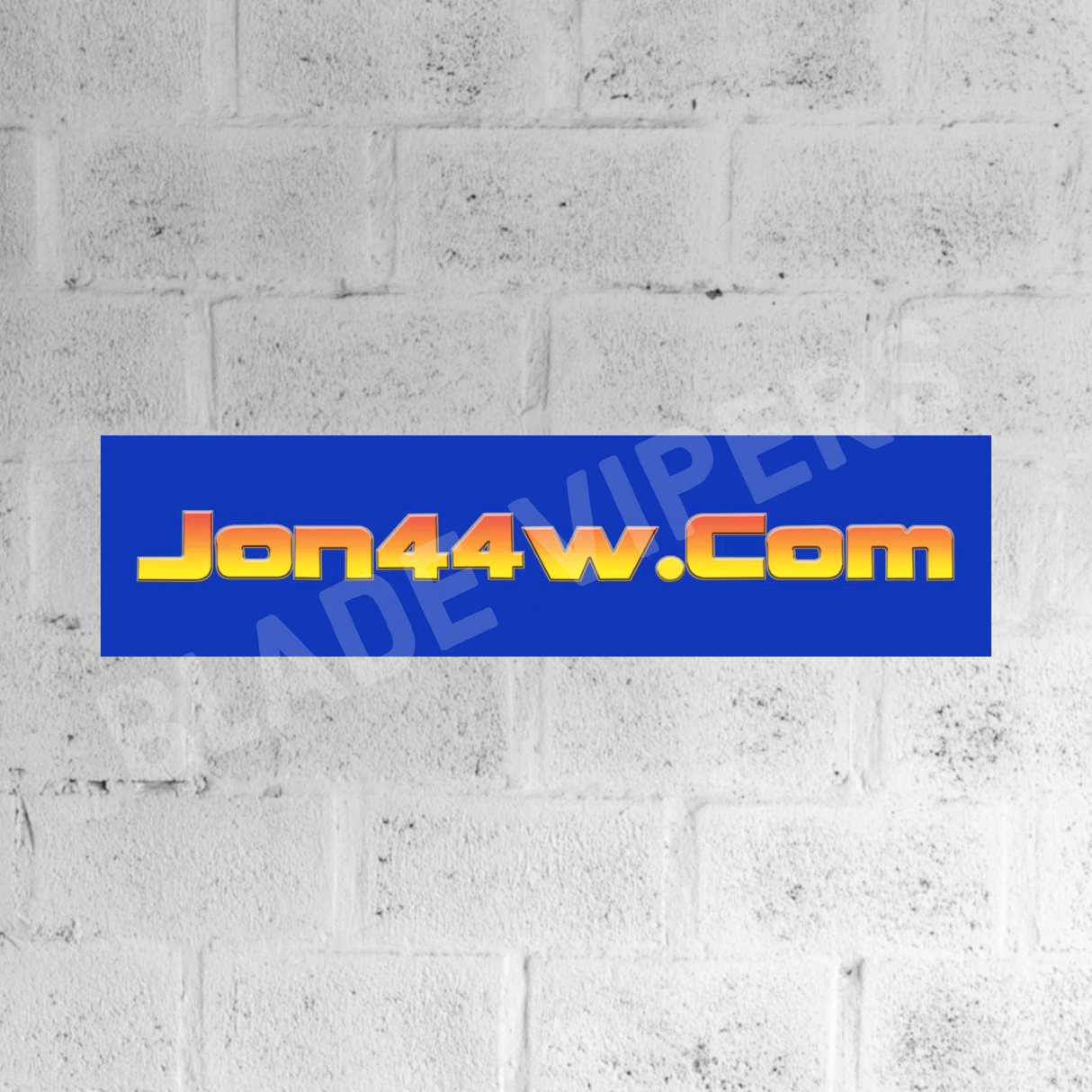 LIMITED EDITION Jon44w.com Banner – Blade Performance