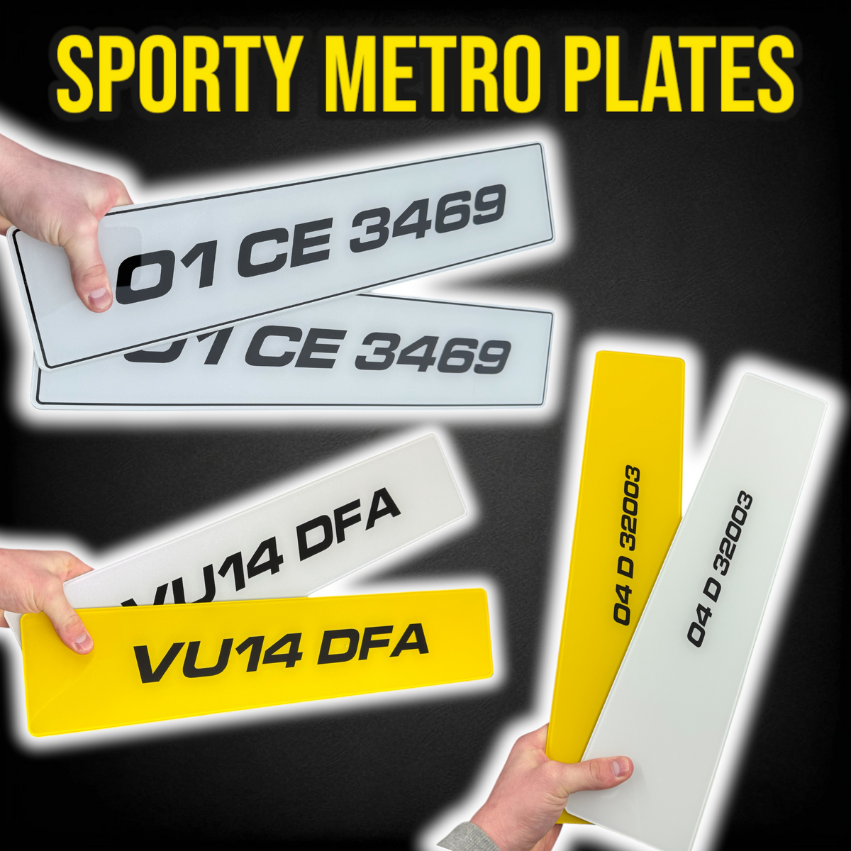 Printed Sporty Metro Show Plates(Display Purposes Only) — Blade Performance